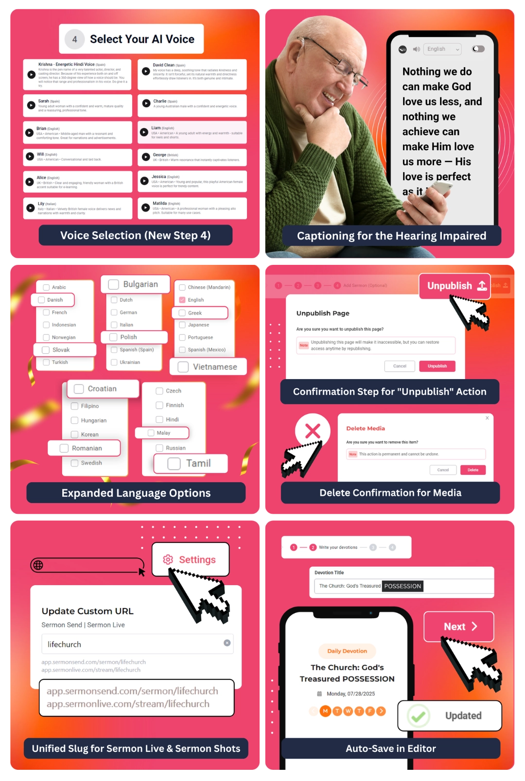 Updates - Sermon Shots