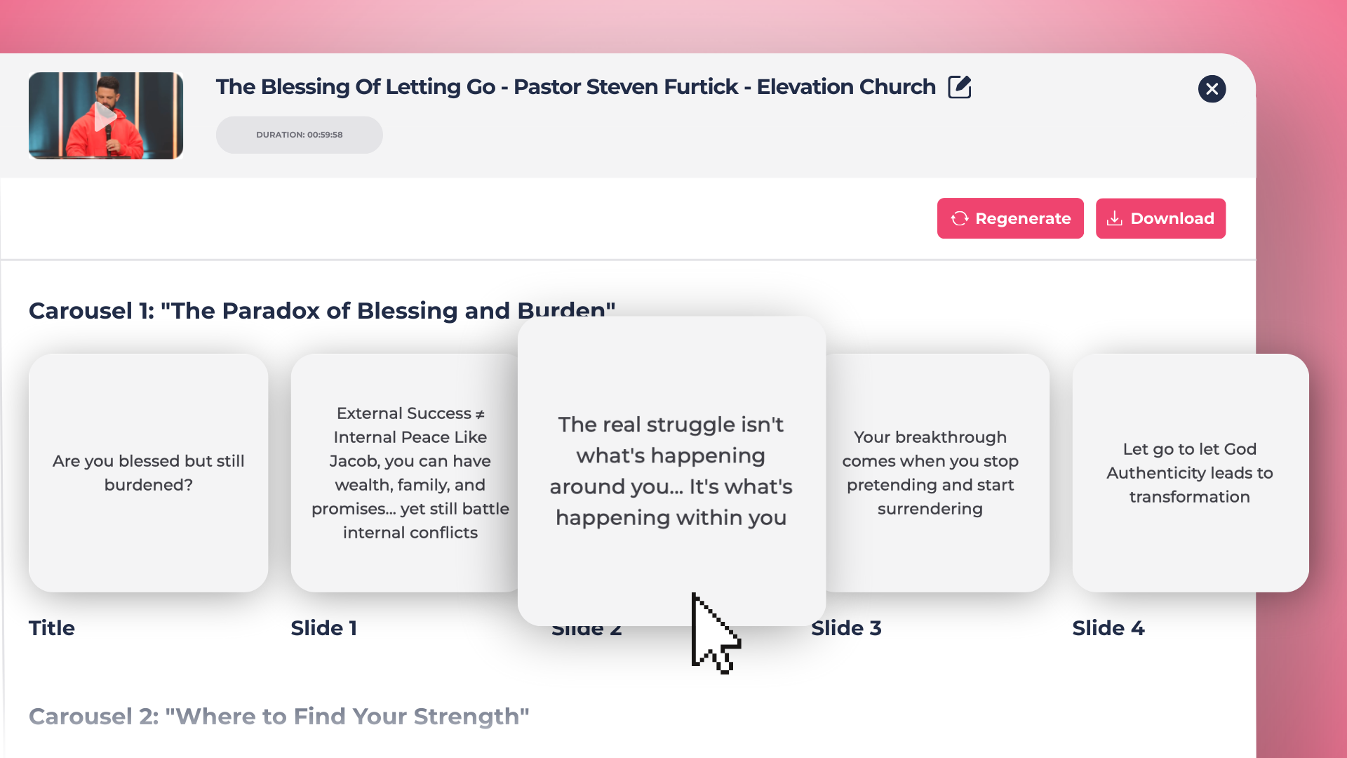 How to Turn Sermons into Carousels for Church Social Media Posts - Sermon Shots
