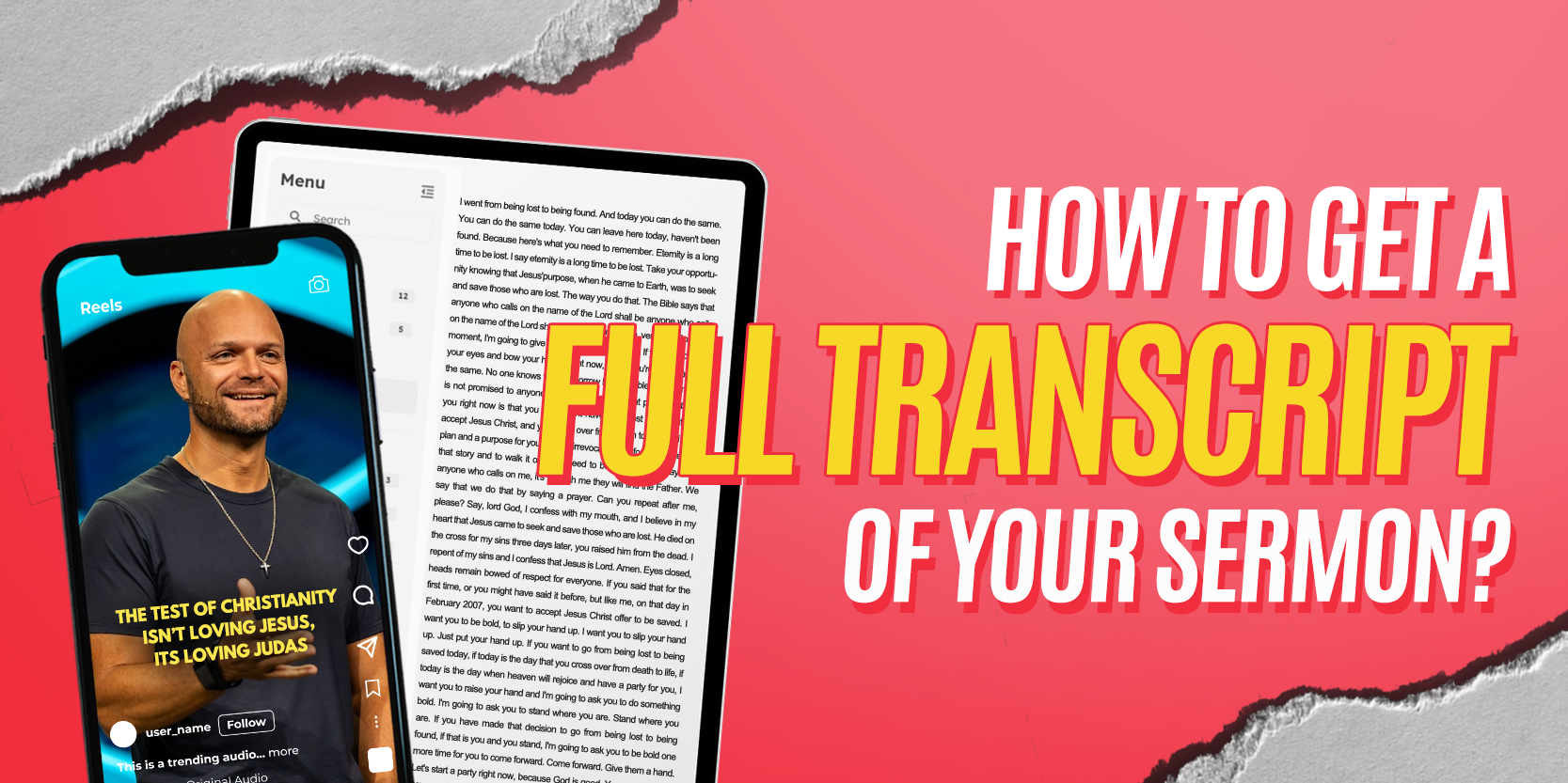 How to download the transcription of your sermon - Sermon Shots