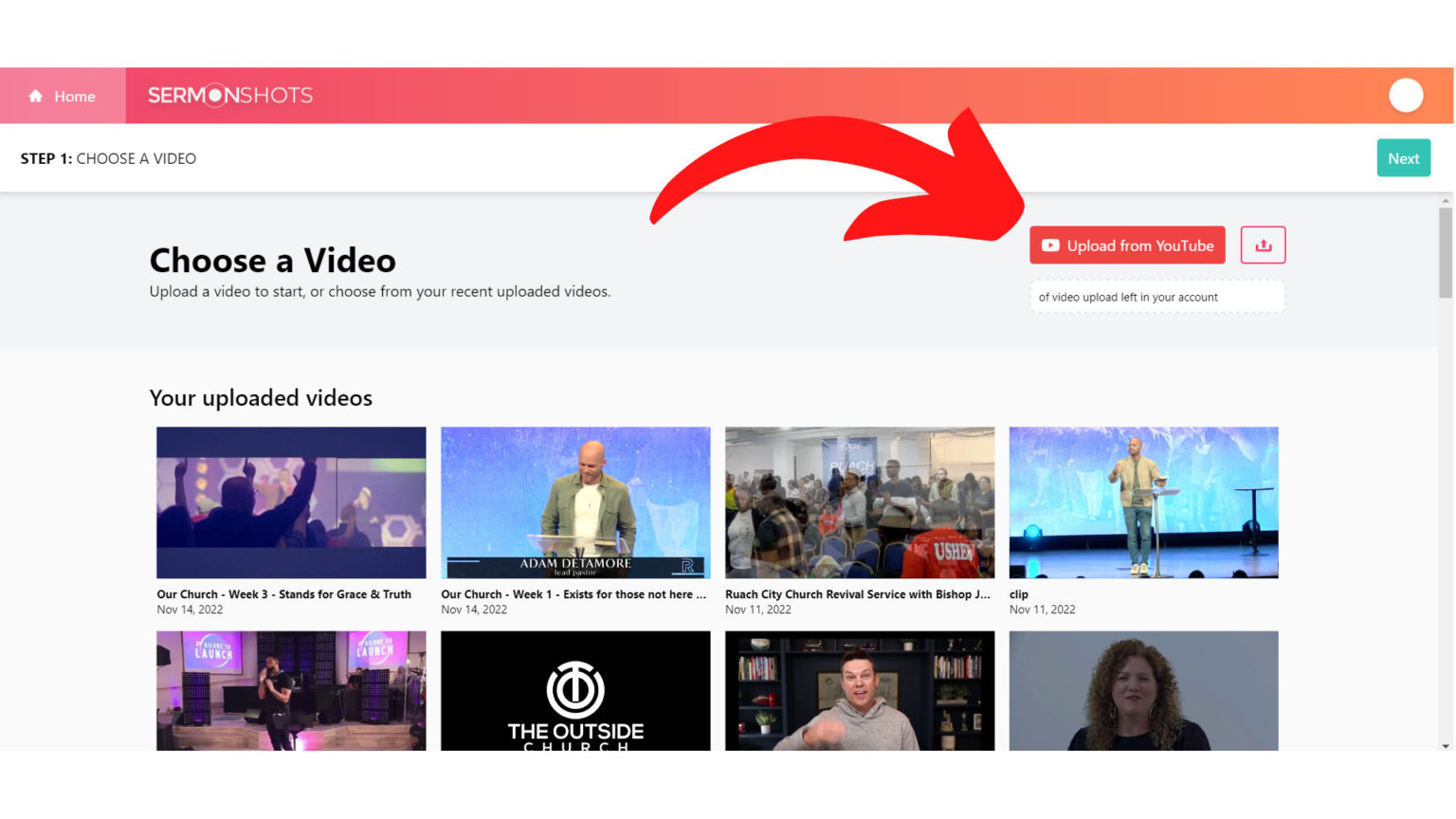 How to download the transcription of your sermon - Sermon Shots