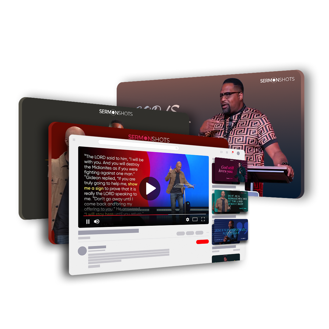 Sermon Shots - Repurpose Sermons Into Clips & Other Engaging Content